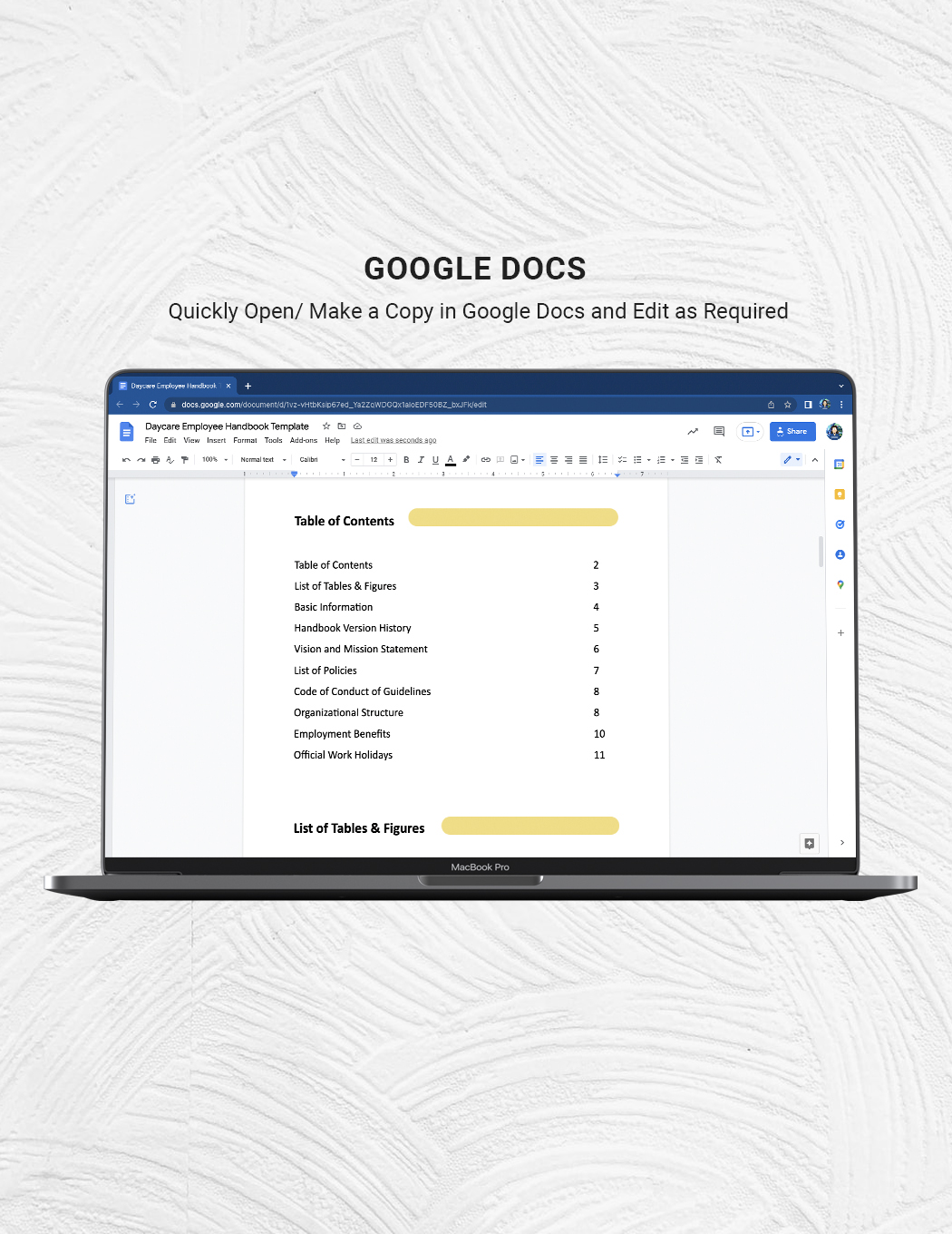 Daycare Employee Handbook Template In Word Google Docs Download