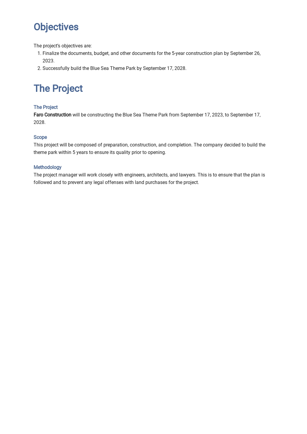 5 Year Plan Template Free PDF Word DOC Google Docs
