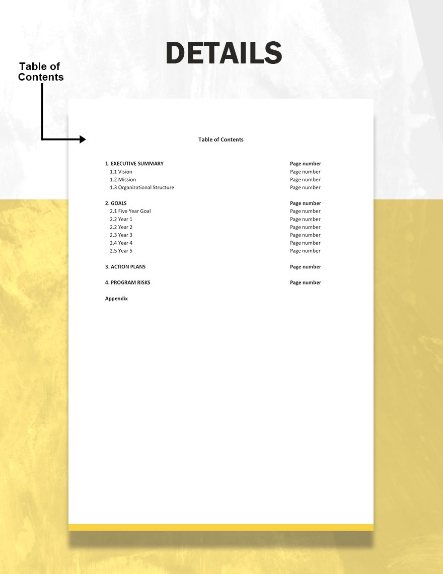 5 Year Plan Template - Download in Word, Google Docs, Apple Pages ...