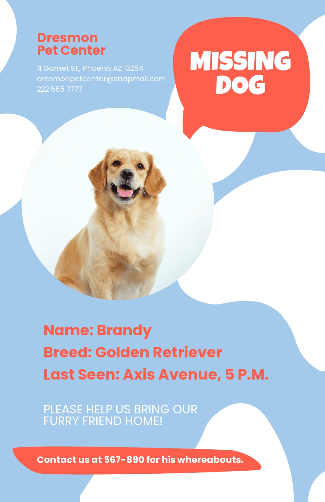 Free Missing Reward Poster Template Template