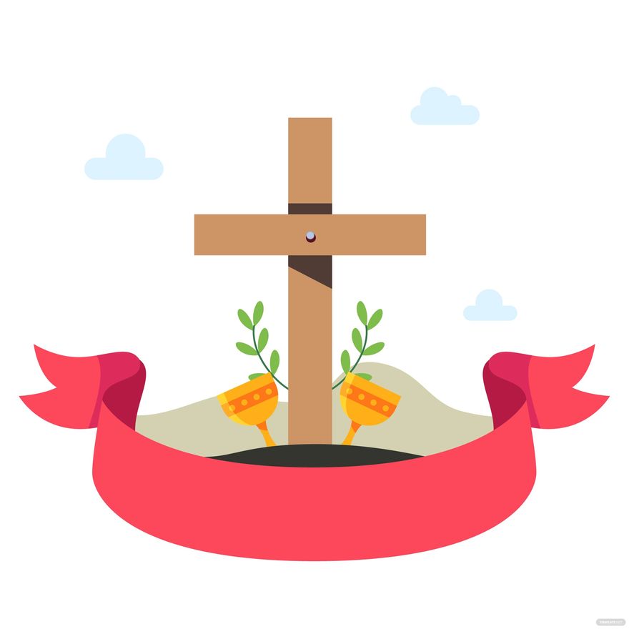 Free Good Friday Church Service Vector - EPS, Illustrator, JPG, PNG ...