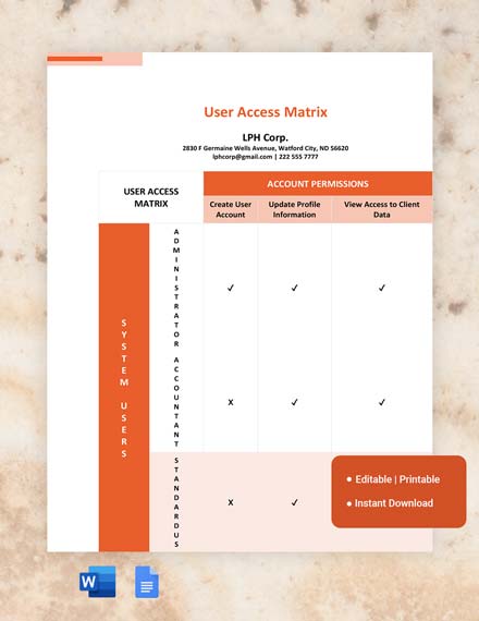 Risk Assessment Matrix Template - Download in Word, Google Docs ...