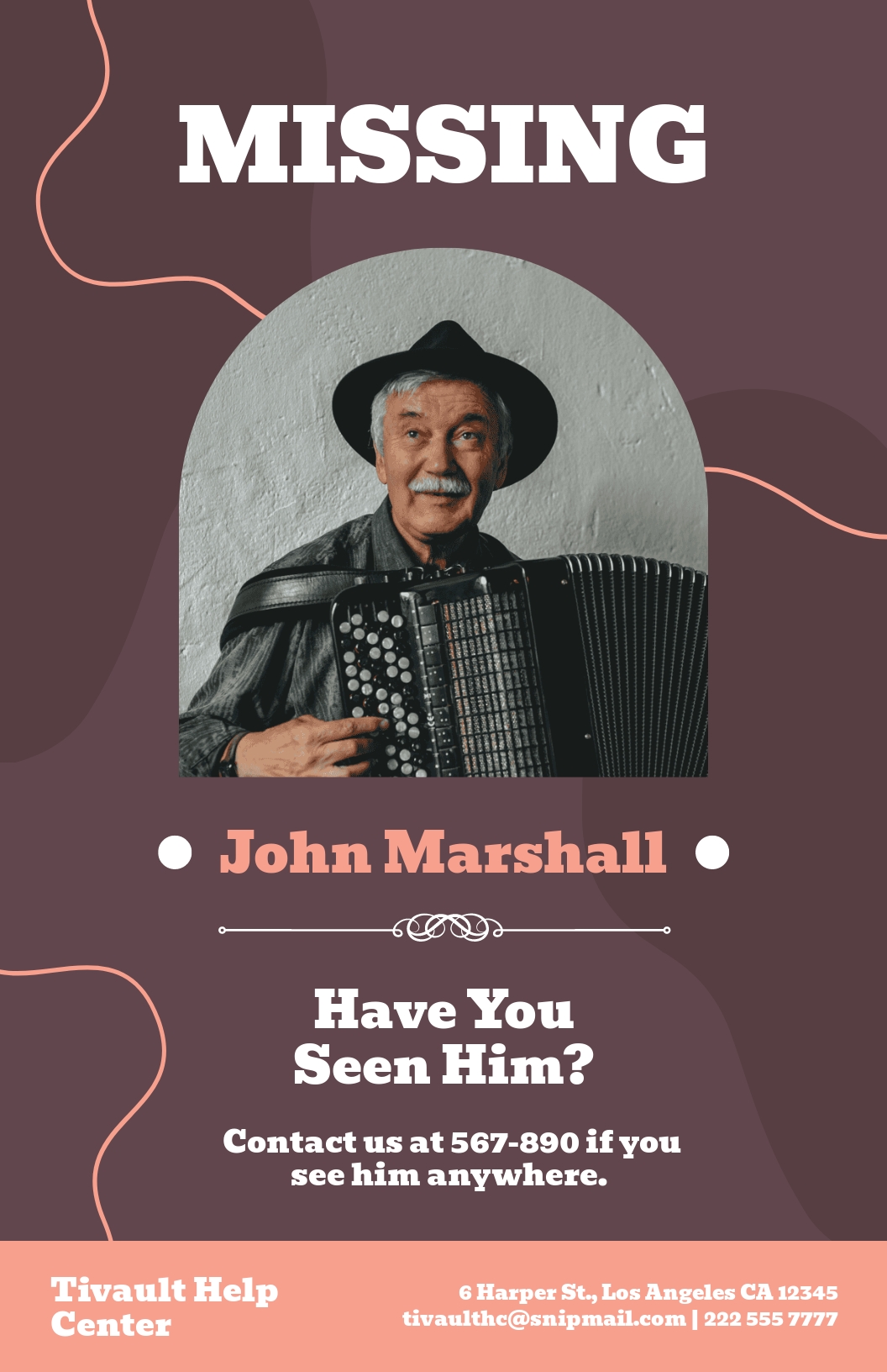 Free Old Missing Poster Download In PNG JPG Template