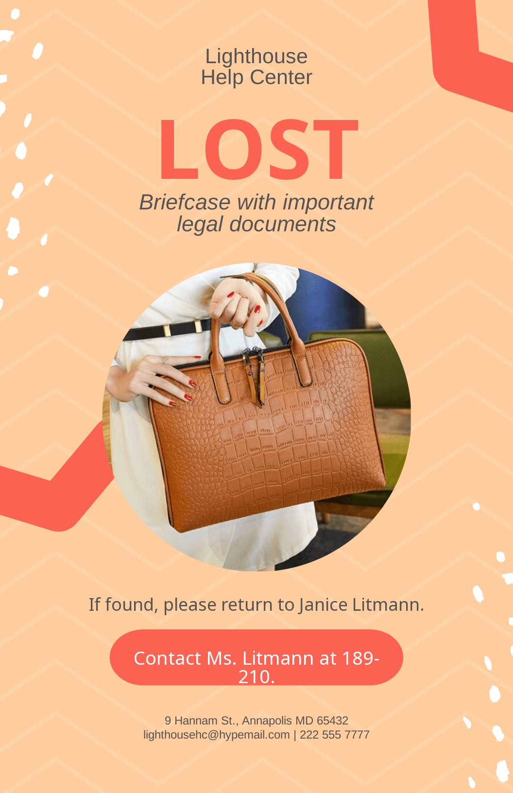 Free Lost Poster Template Template