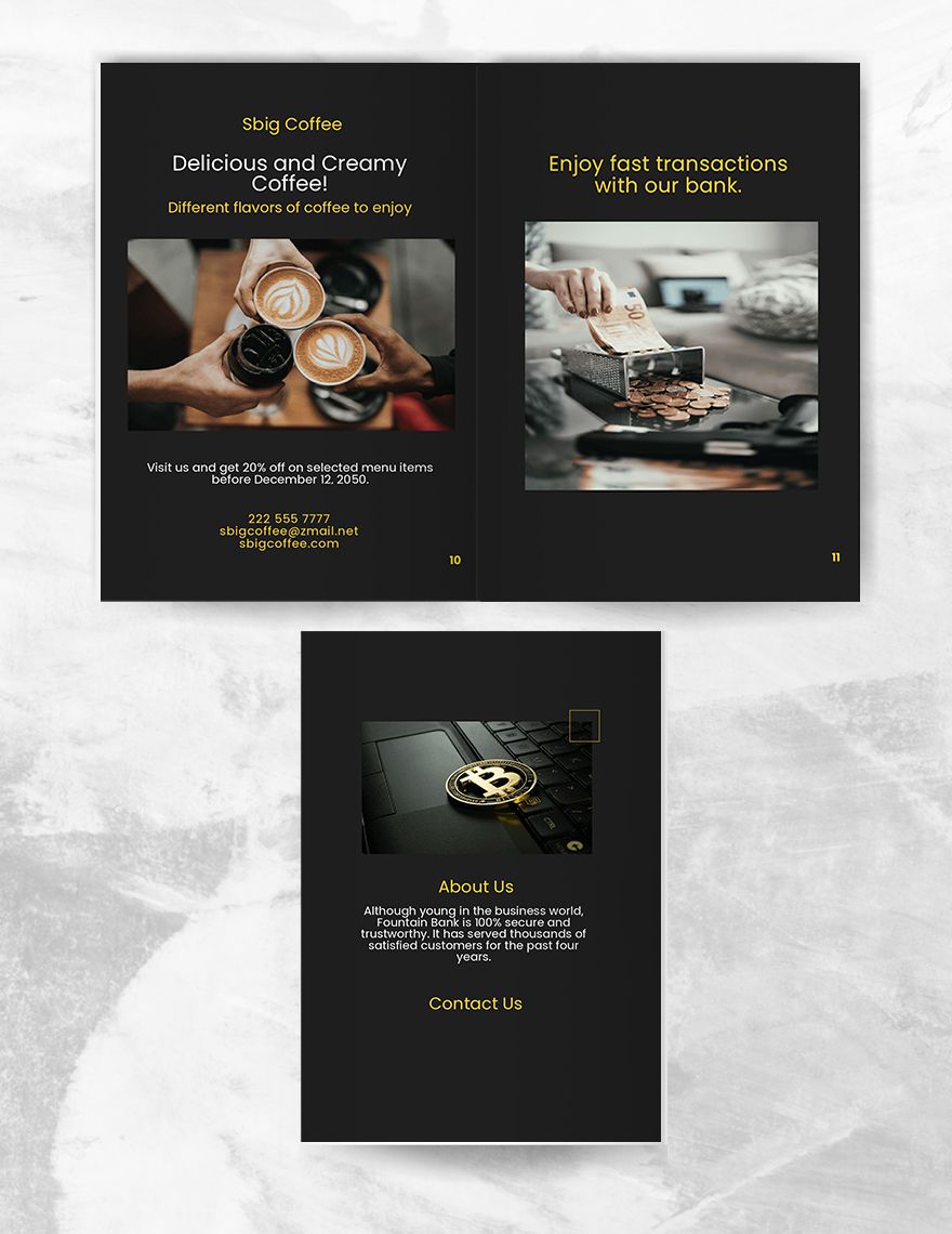 Professional Company Booklet Template - Google Docs, Illustrator, Word ...