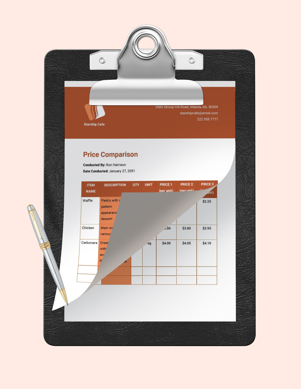Monthly Price Comparison Template - Google Docs, Word | Template.net