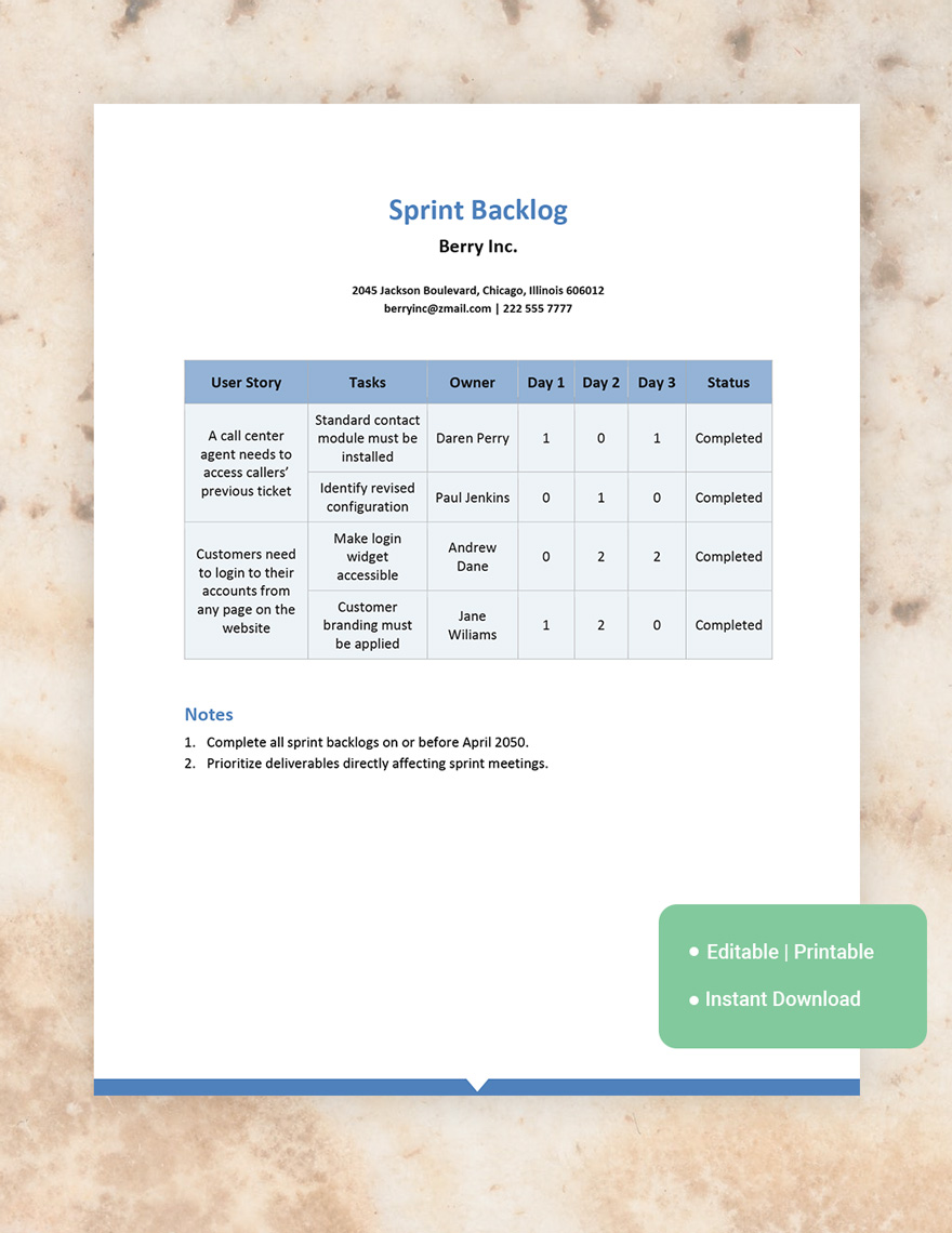 FREE Sprint Word - Template Download | Template.net FREE Sprint Word - Template Download | Template.net