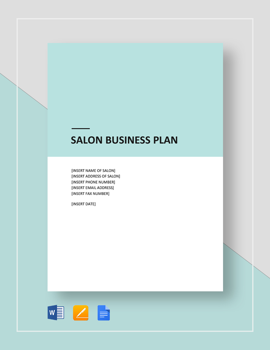Salon Business Plan Template Download In Word Google Docs Apple 