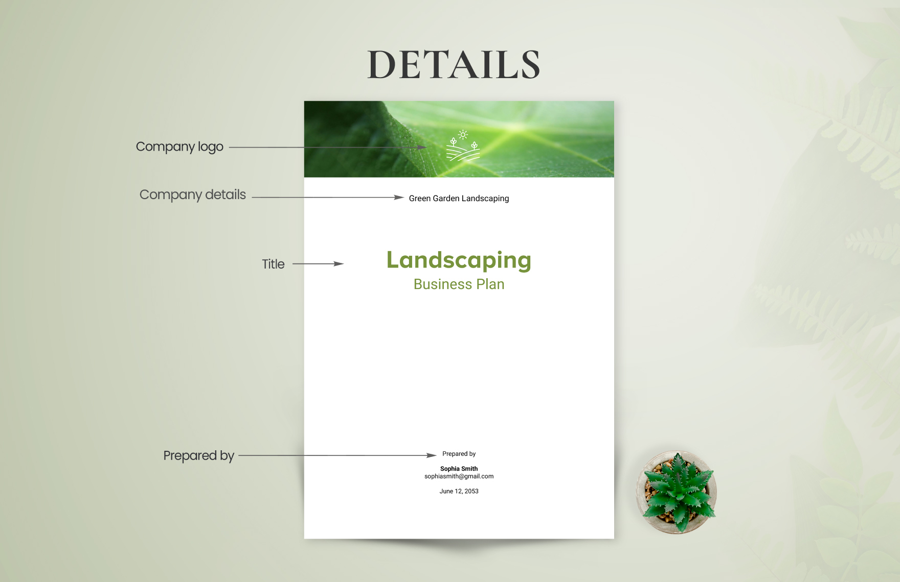 Simple Business Plan Template - Download in Word, Google Docs, PDF ...