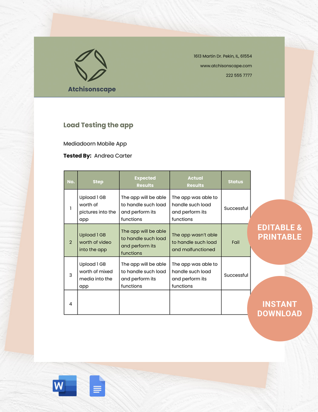 Simple Test Case Template - Download in Word, Google Docs | Template.net