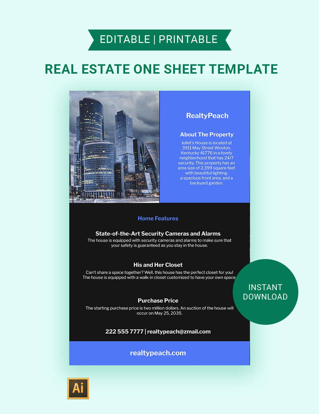 Promotion One Sheet Template - Edit Online & Download Example ...