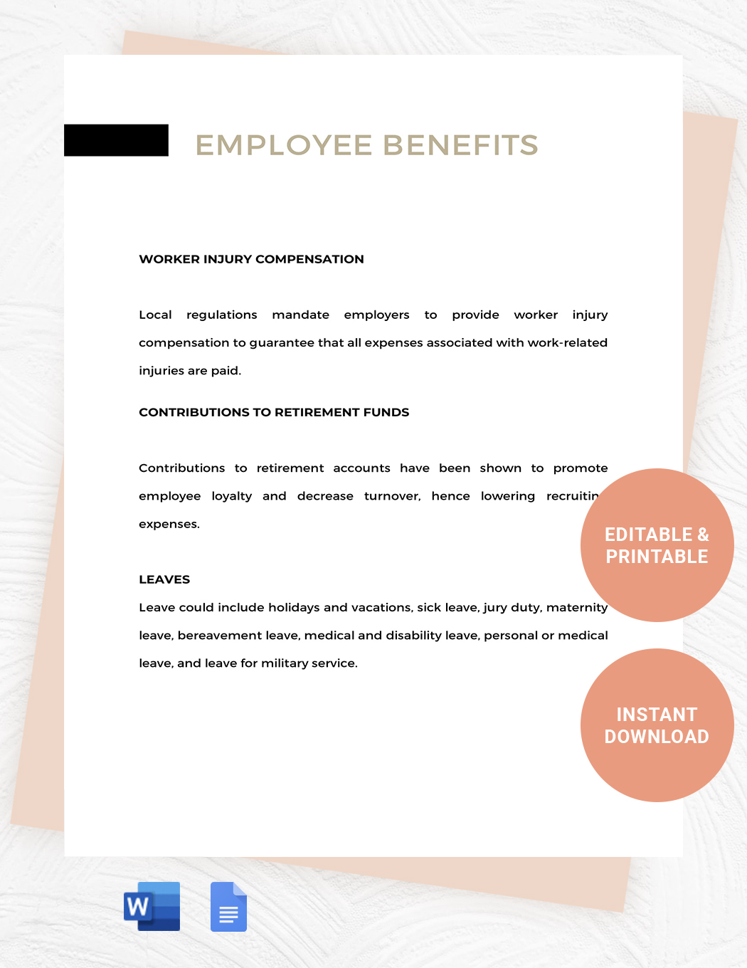 Free Salon Employee Handbook Template Printable Form Templates And 