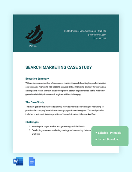 Marketing Case Study Template - Download in Word, Google Docs ...