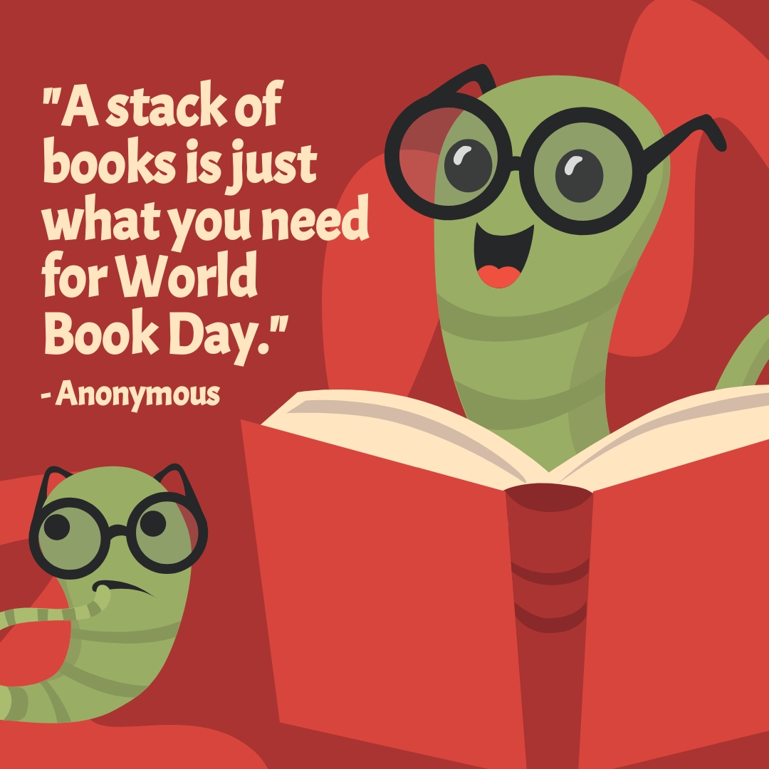 Free Funny World Book Day Quote Template