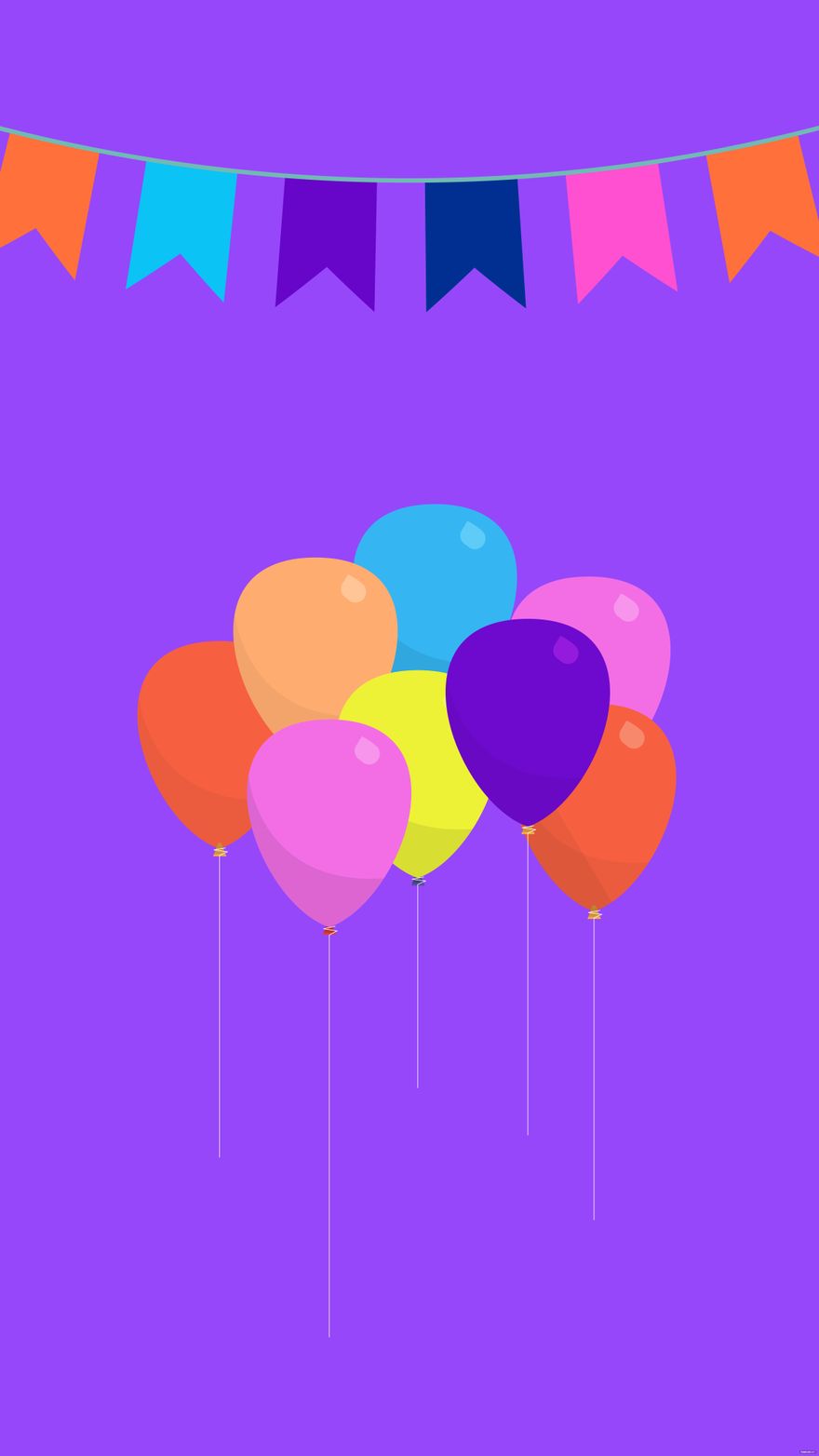 Free Floral Birthday Mobile Background - EPS, Illustrator, JPG, PNG ...
