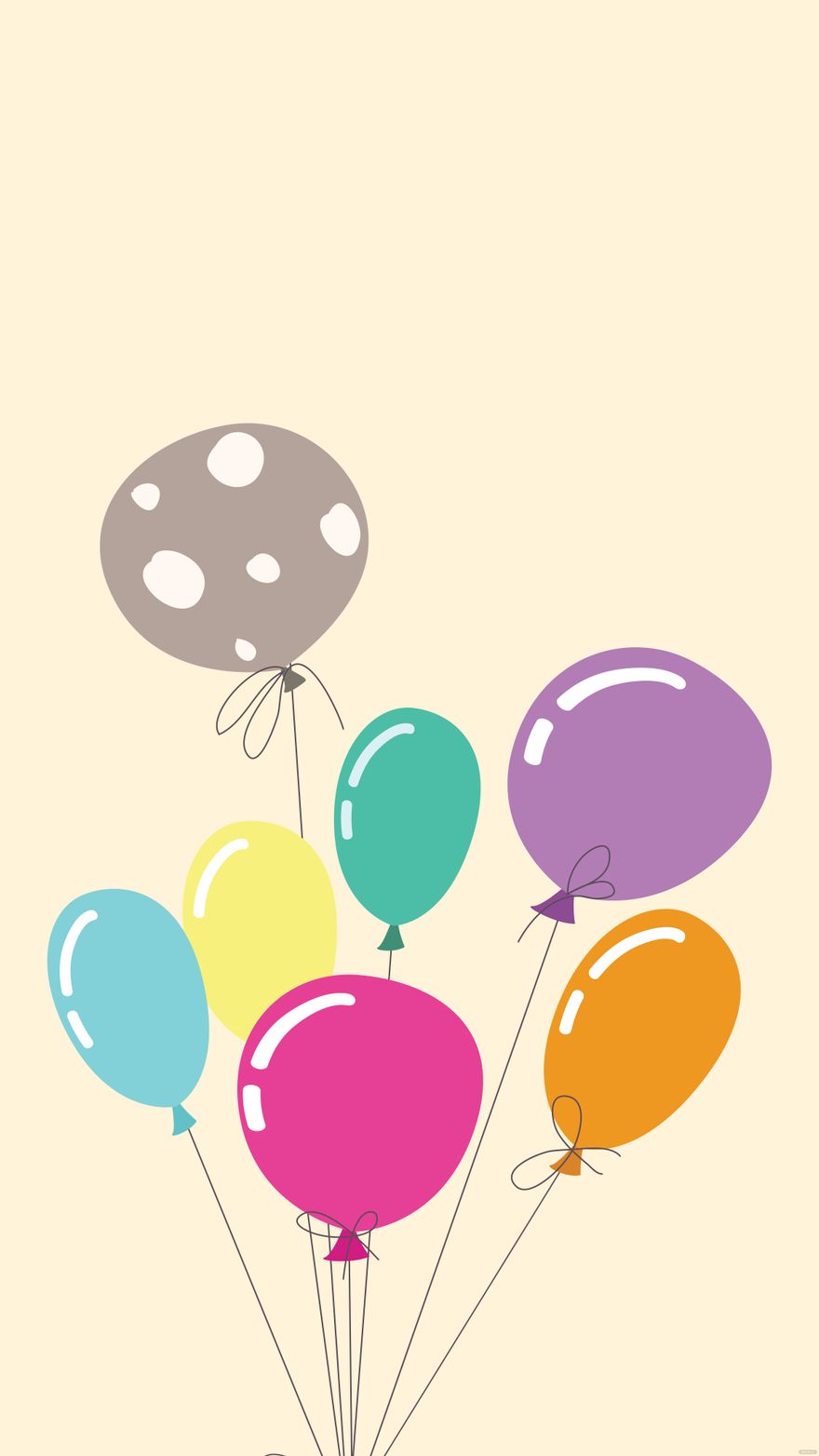 Free Floral Birthday Mobile Background - EPS, Illustrator, JPG, PNG ...