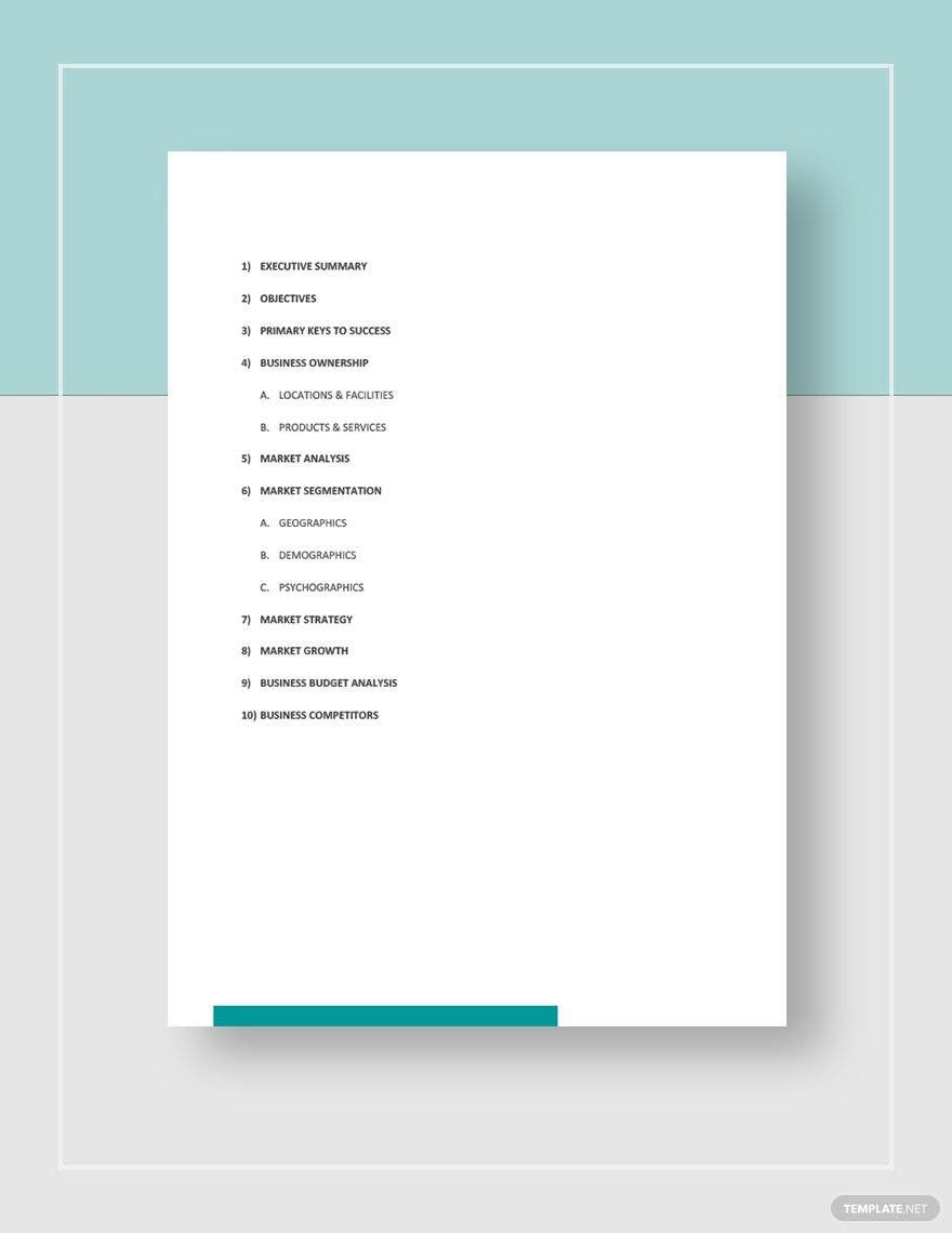 Interior Design Business Plan Template Google Docs Word Apple Pages 