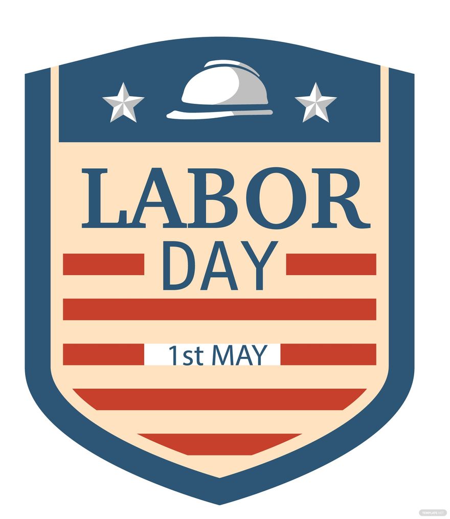 Retro Labor Day Vector Template - Edit Online & Download Example ...