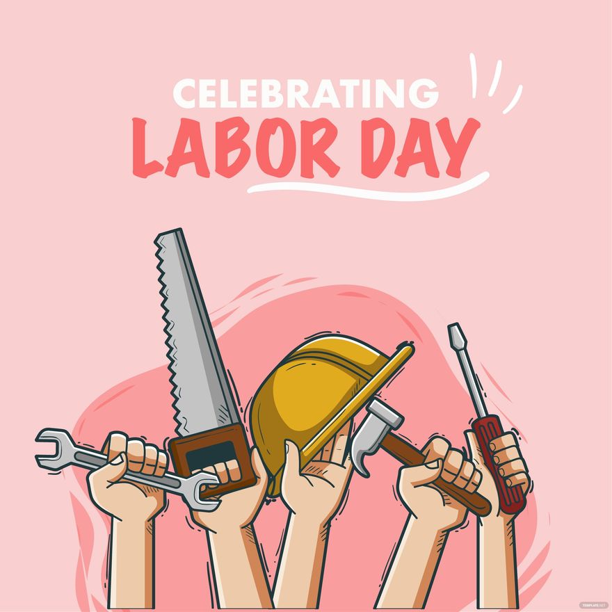 Transparent Labor Day Vector Template - Edit Online & Download Example ...