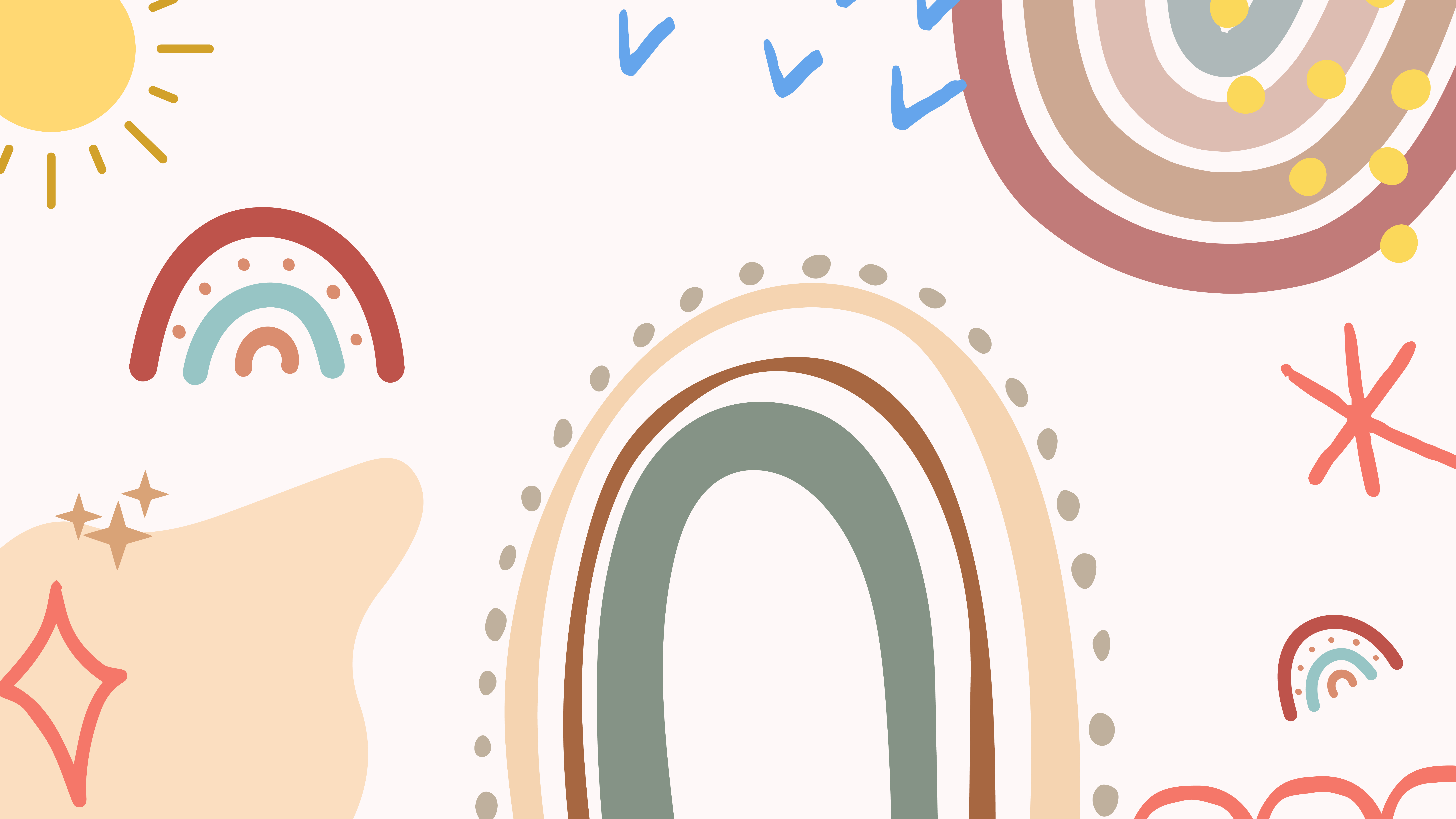 Free Boho Rainbow Background - Download in Illustrator, EPS, SVG, JPG ...