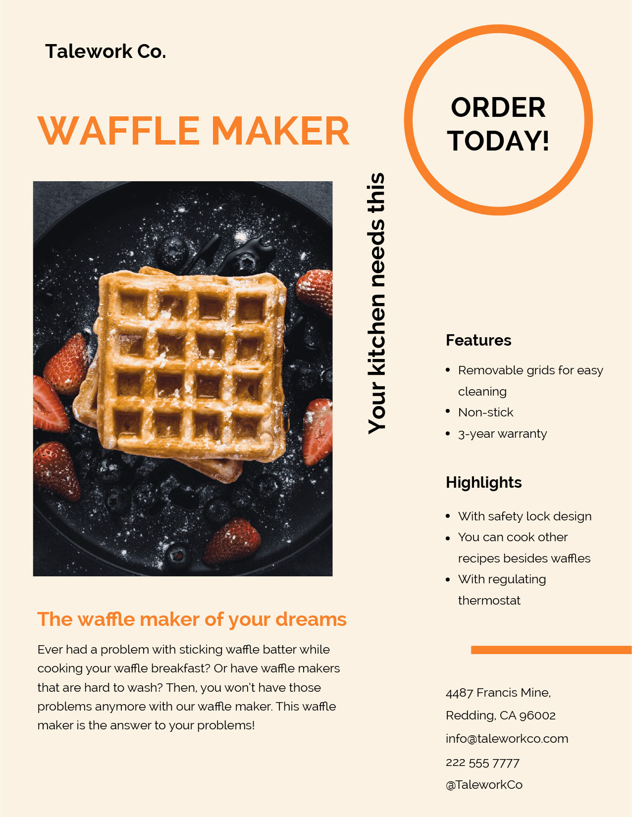Beverage Sell Sheet Template - Edit Online & Download Example ...