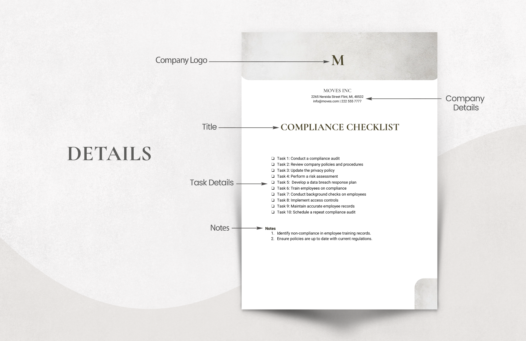 Compliance Checklist Template - Download in Word, Google Docs ...