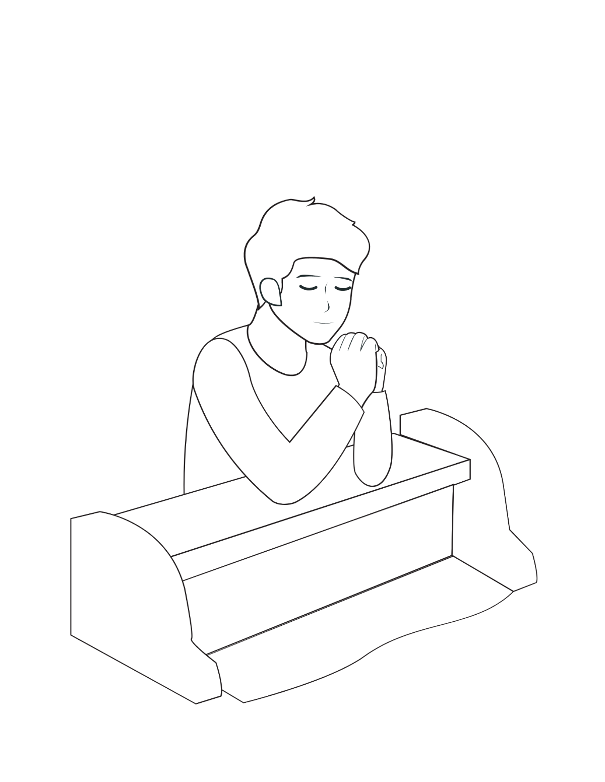 Free Sunday School Prayer Coloring Page Template Edit Online Free Sunday School Prayer Coloring Page Template Edit Online