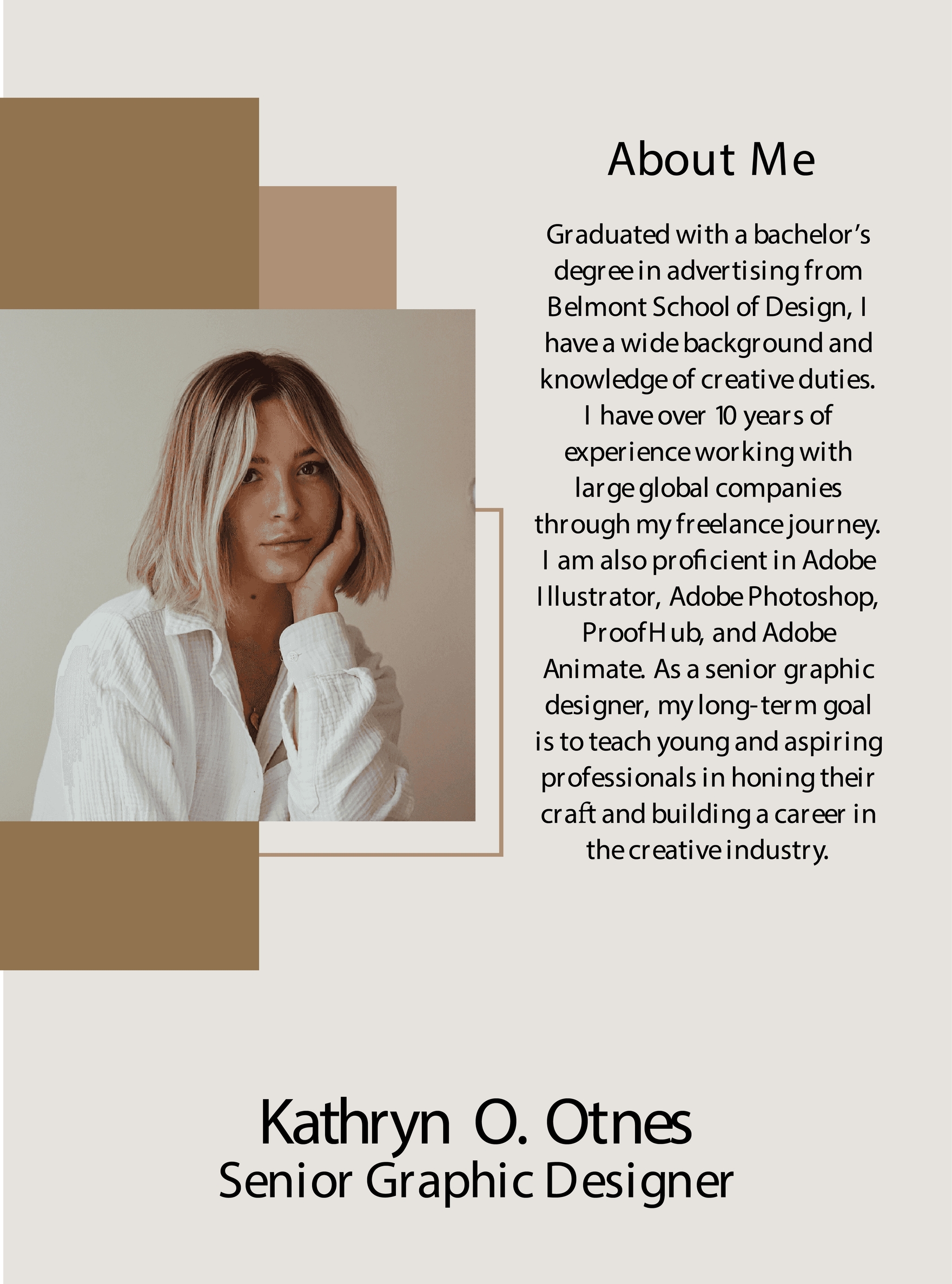 Creative Self Introduction Template Template