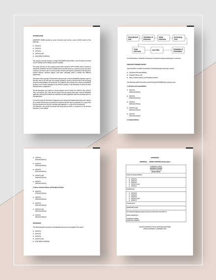 Employee Training Report Template Google Docs Word Template employee-training-report-template-google-docs-word-template