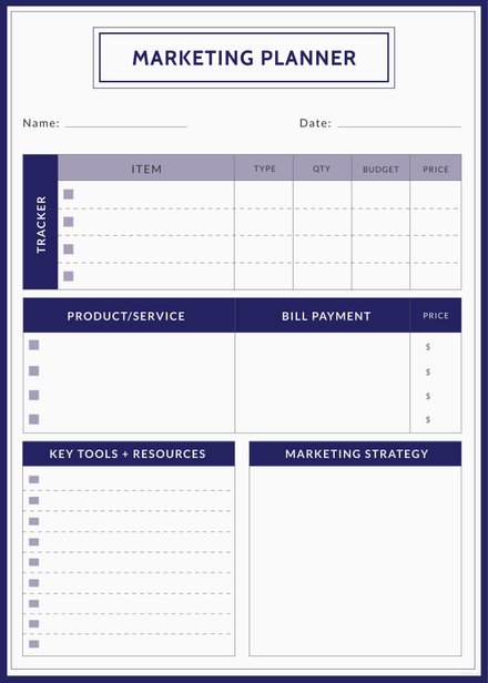 Free Goal Planner Template in Adobe Photoshop, Illustrator, InDesign, Microsoft Word, Excel ...