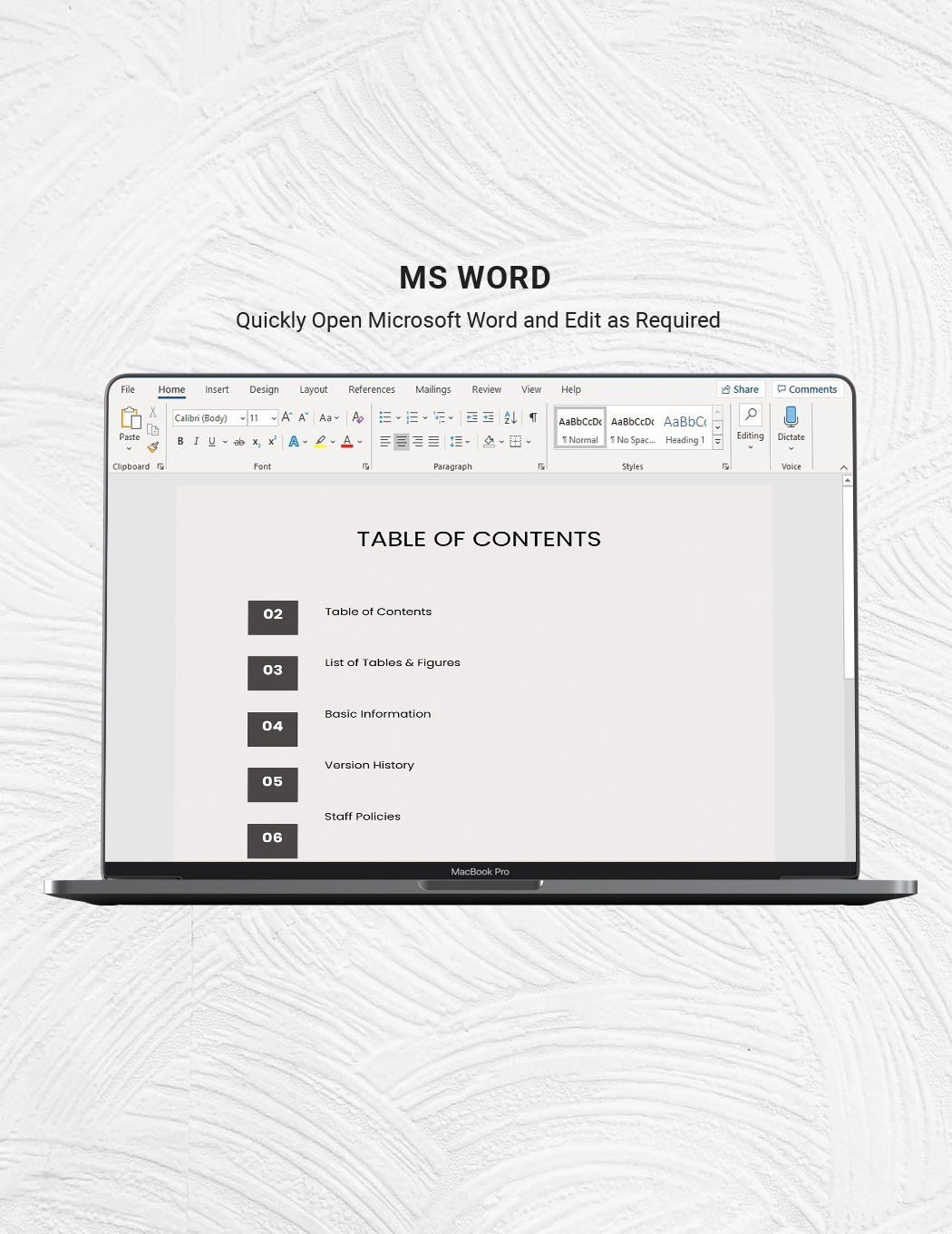 Staff Handbook Template Google Docs Word Template