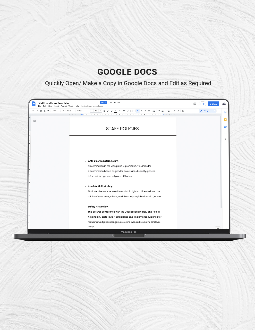 Staff Handbook Template - Google Docs, Word | Template.net