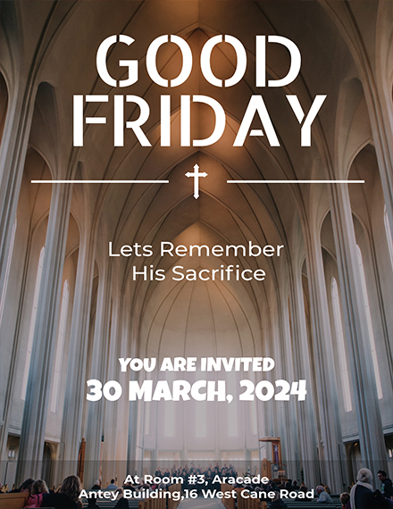 Good Friday Invitation Template - PSD | Template.net