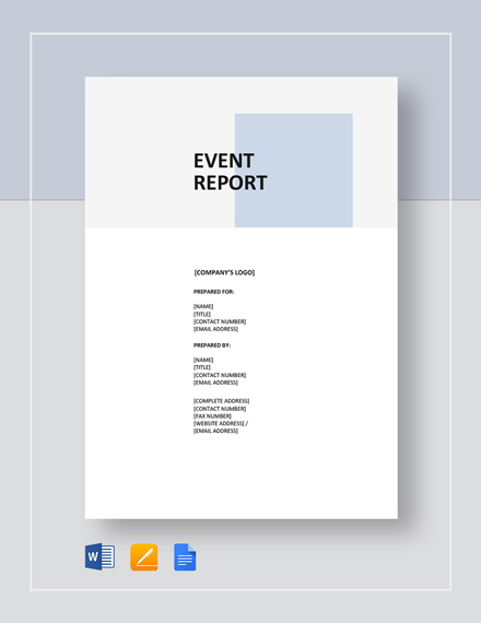 Post Event Report Template Google Docs Word Template
