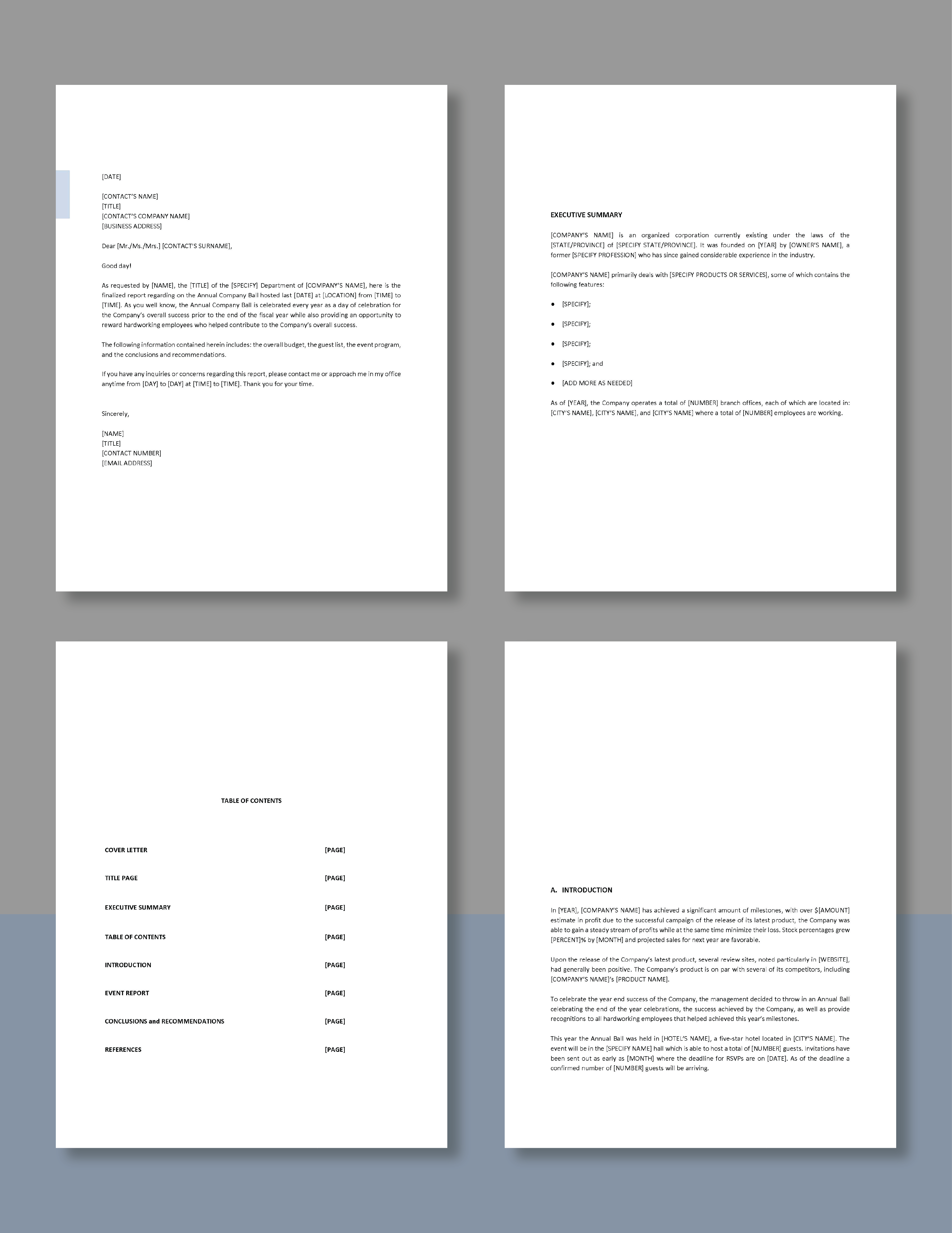 Free Event Report Template - Download in Word, Google Docs, Apple Pages ...