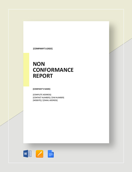 25+ Non Conformance Report Templates - PDF, Docs, Word, Pages