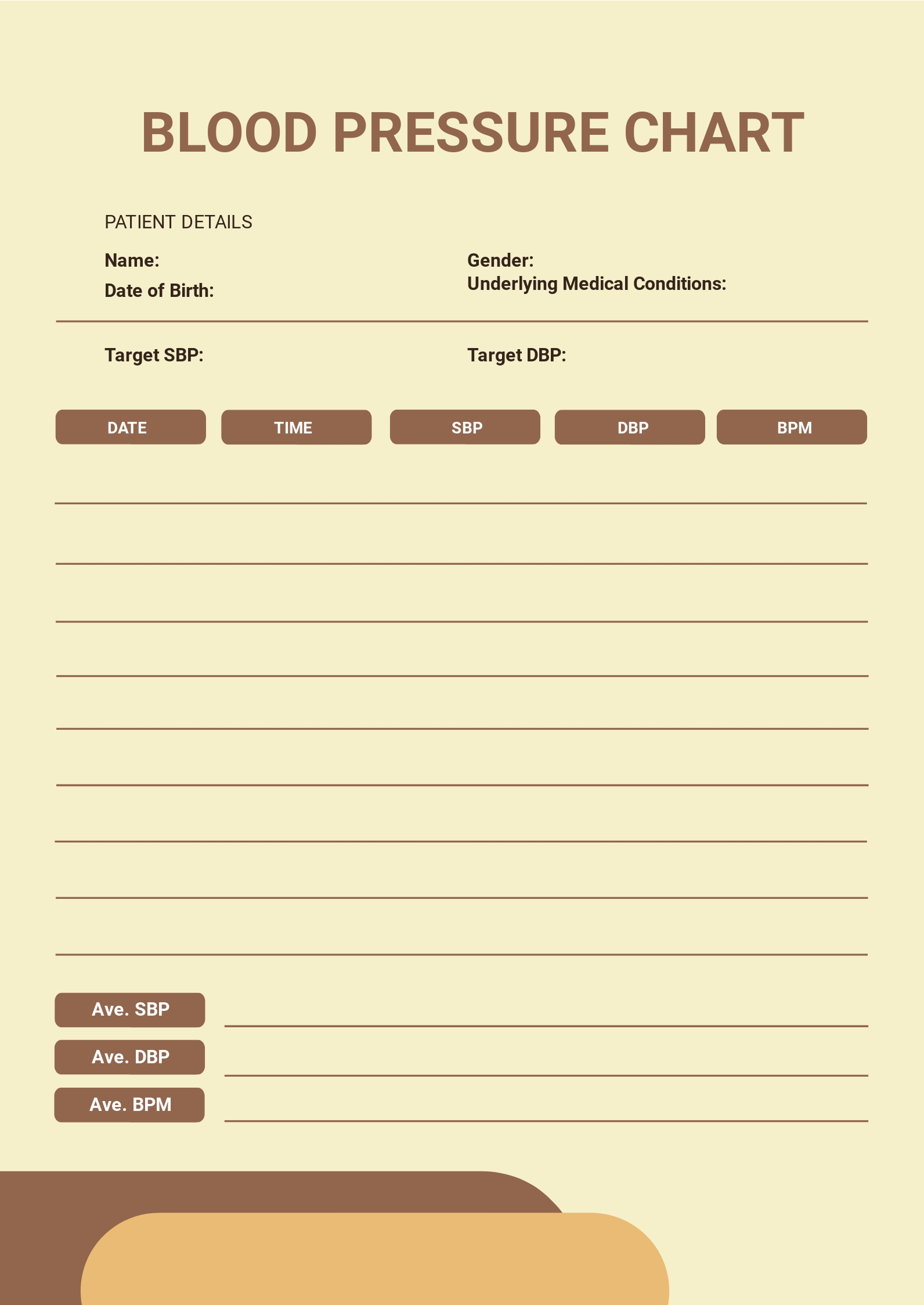 Blood Pressure Chart For Older Women In PDF Download Template Blood Pressure Chart For Older Women In PDF Download Template