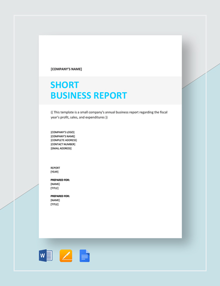 44+ Business Report Templates - Google Docs, Apple Pages, MS Word, PDF