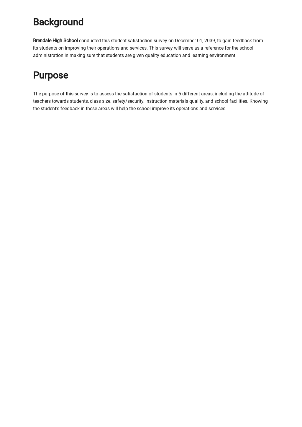 How To Write A Survey Results Report