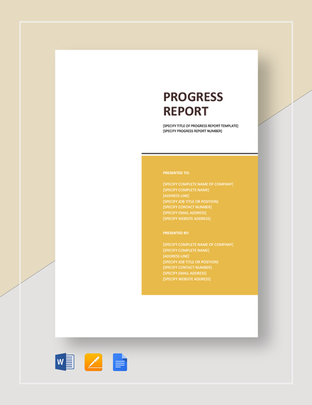 19 Progress Report Templates Free PDF Apple Pages Google Docs Download