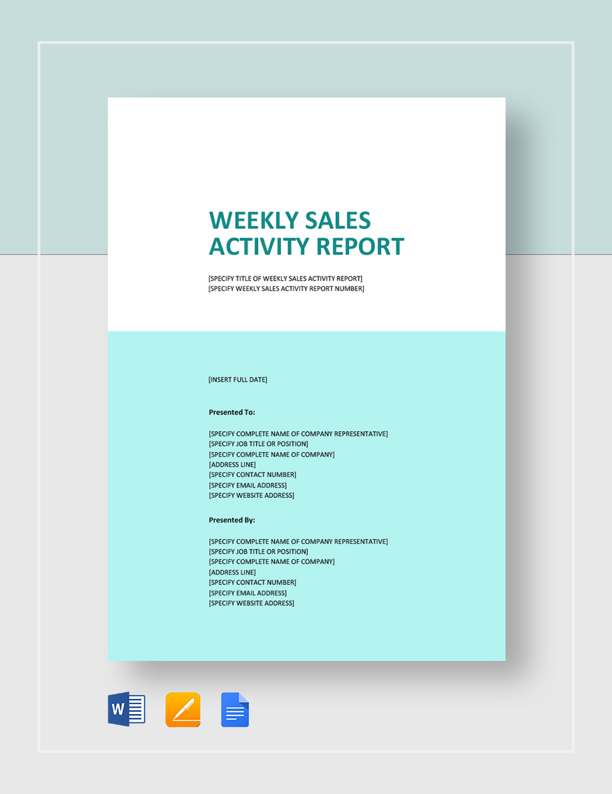 Free Monthly Safety Activity Report Template - Google Docs, Word ...