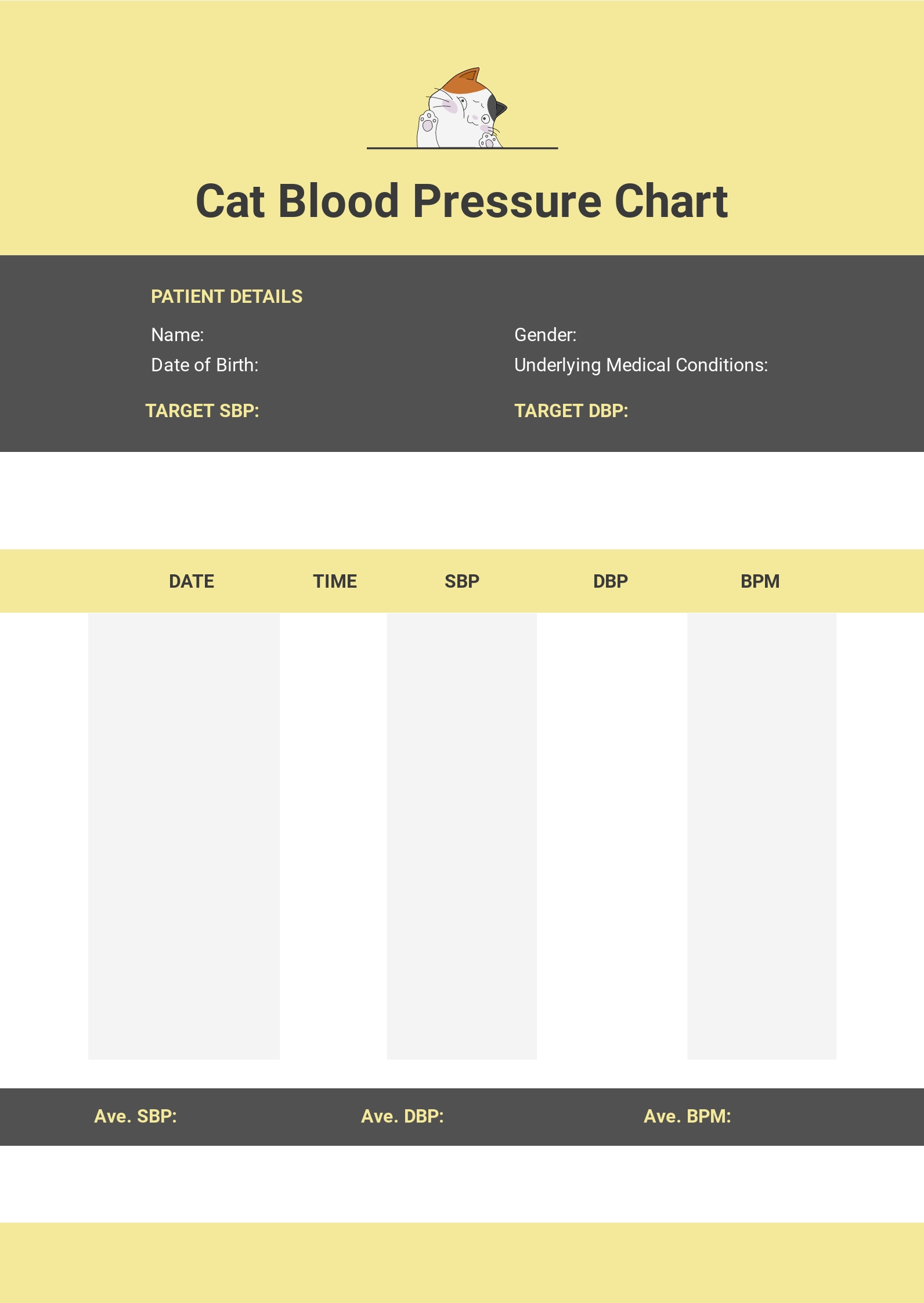 Blood Pressure Chart Template - Edit Online & Download Example ...