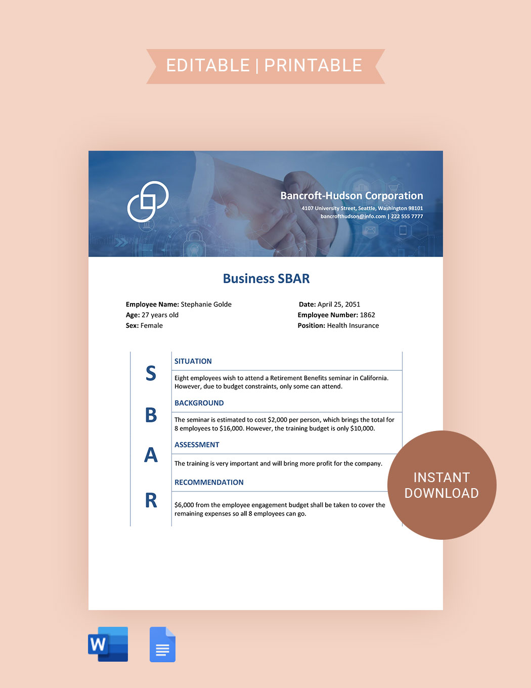 Pharmacy SBAR Template - Download in Word, Google Docs | Template.net
