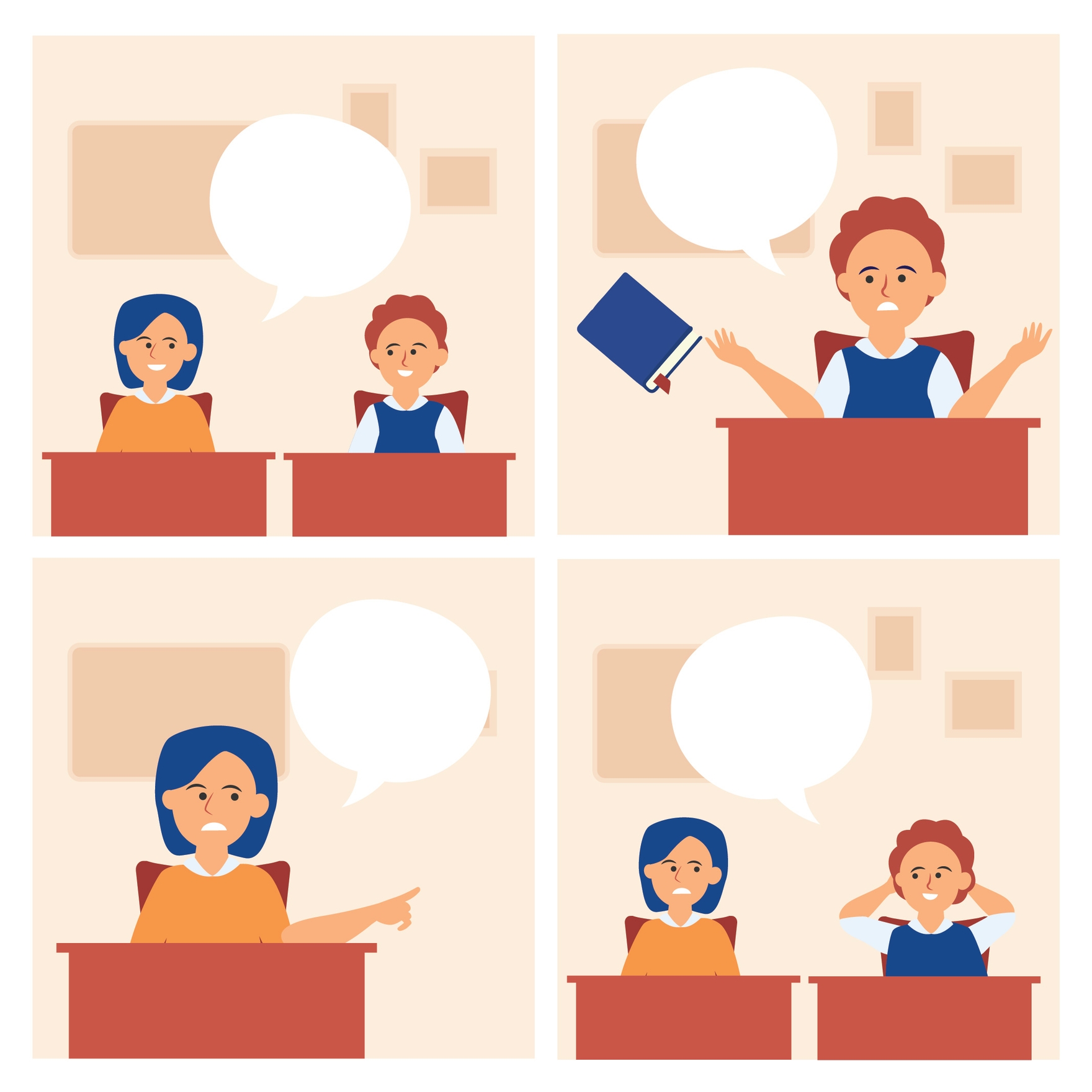 Free Education Comic Strip Template Download In Illustrator EPS SVG 