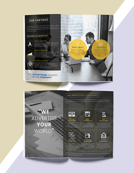 Advertising Catalog Template - InDesign, Word, Apple Pages, PSD ...