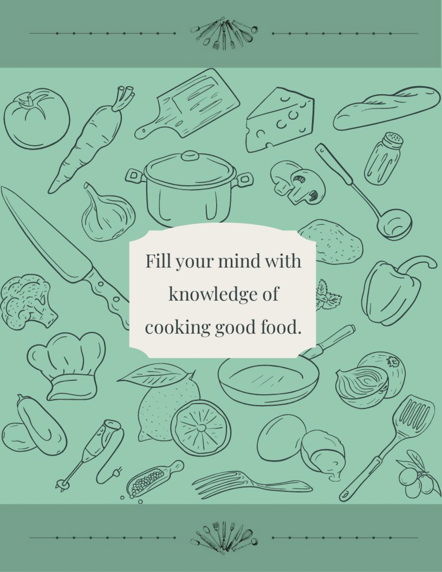 Recipe Binder Cover Template In JPG Download Template