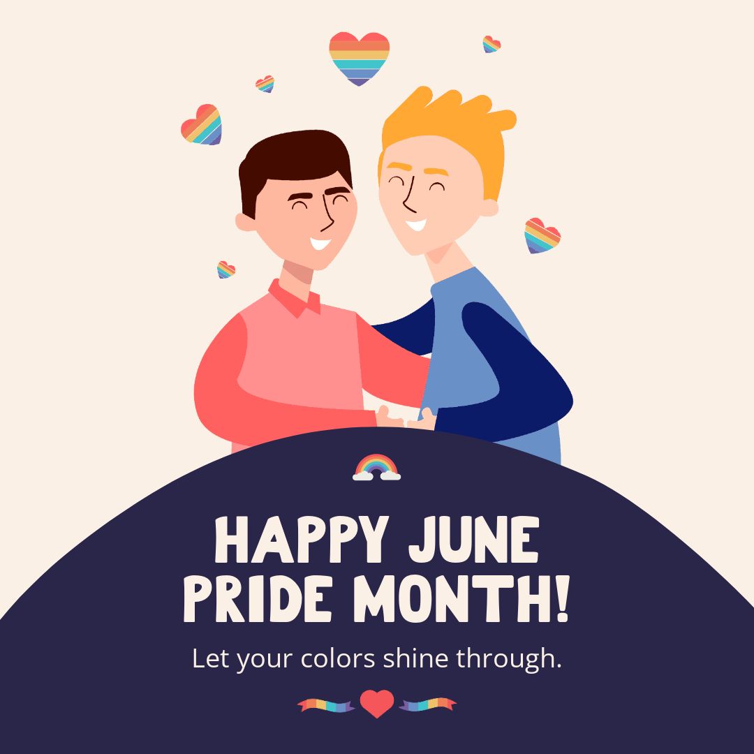 Free Happy Pride Month Message - Download in JPG | Template.net