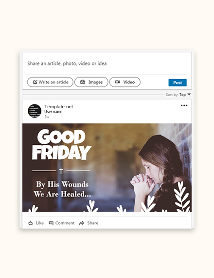 FREE Good Friday Facebook Post Template - PSD | Template.net