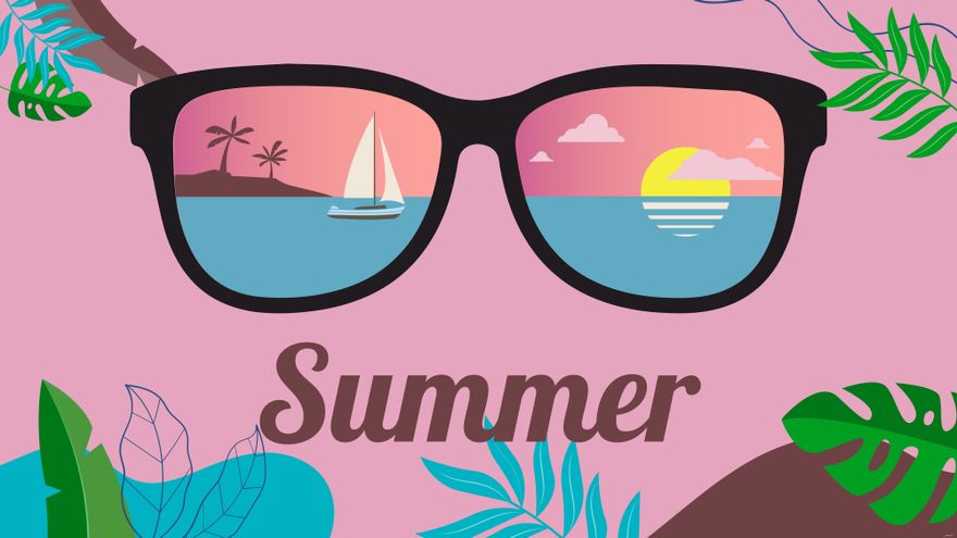 Summer Beach Banner Template - Google Docs, Illustrator, Word, Apple ...