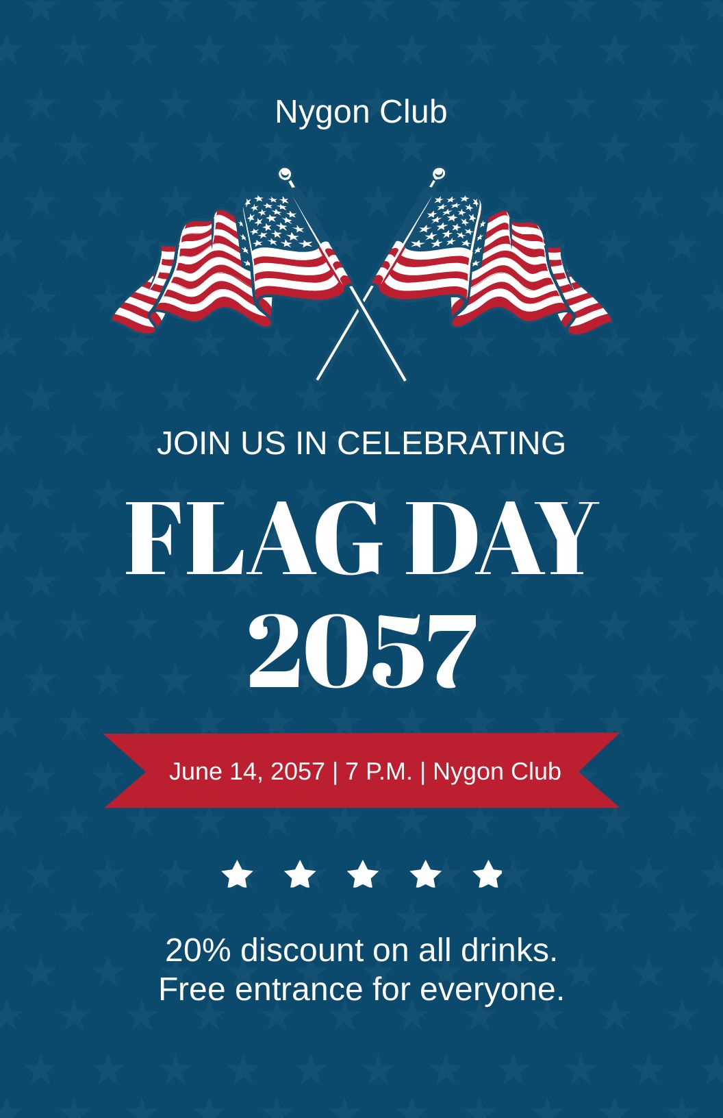 Flag Day Celebration Poster Template - Edit Online & Download Example ...